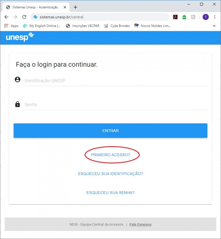 Central de Acessos - wiki.franca.unesp.br